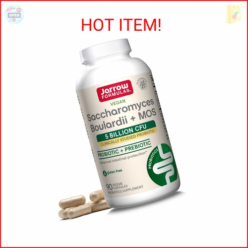 Jarrow Formulas Saccharomyces Boulardii Probiotics + MOS 5 Billion CFU ...