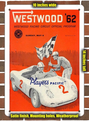 METAL SIGN - 1962 Westwood Racing Program - 10x14 inches | eBay