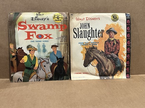 Disney's Swamp Fox & John Slaughter Theme Song 6" vinyl Golden Records ...