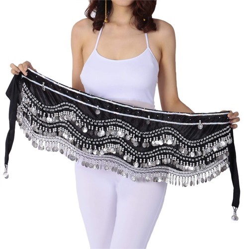 248-Coin Belly Dance Hip Scarf Tribal Belt Halloween Gypsy Costume ...