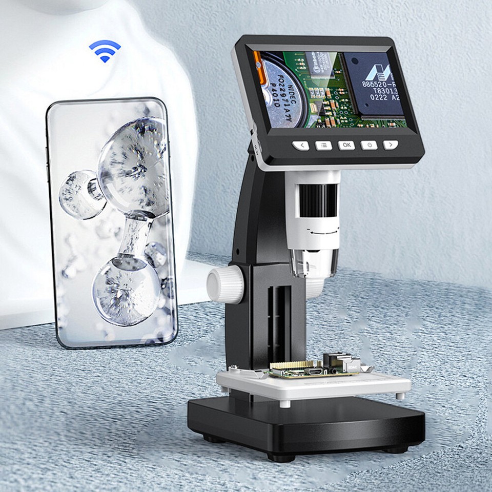 1000X Digital Microscope Electronic Microscope 4.3inch Screen Zoom ...