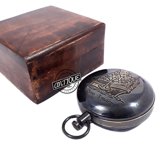 Vintage Push Knob Vintage Marine Sailor Ship Captain Compass Pocket ...