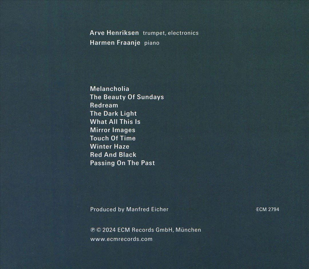 ARVE HENRIKSEN & HARMEN FRAANJE - TOUCH OF TIME 602458705126 | eBay