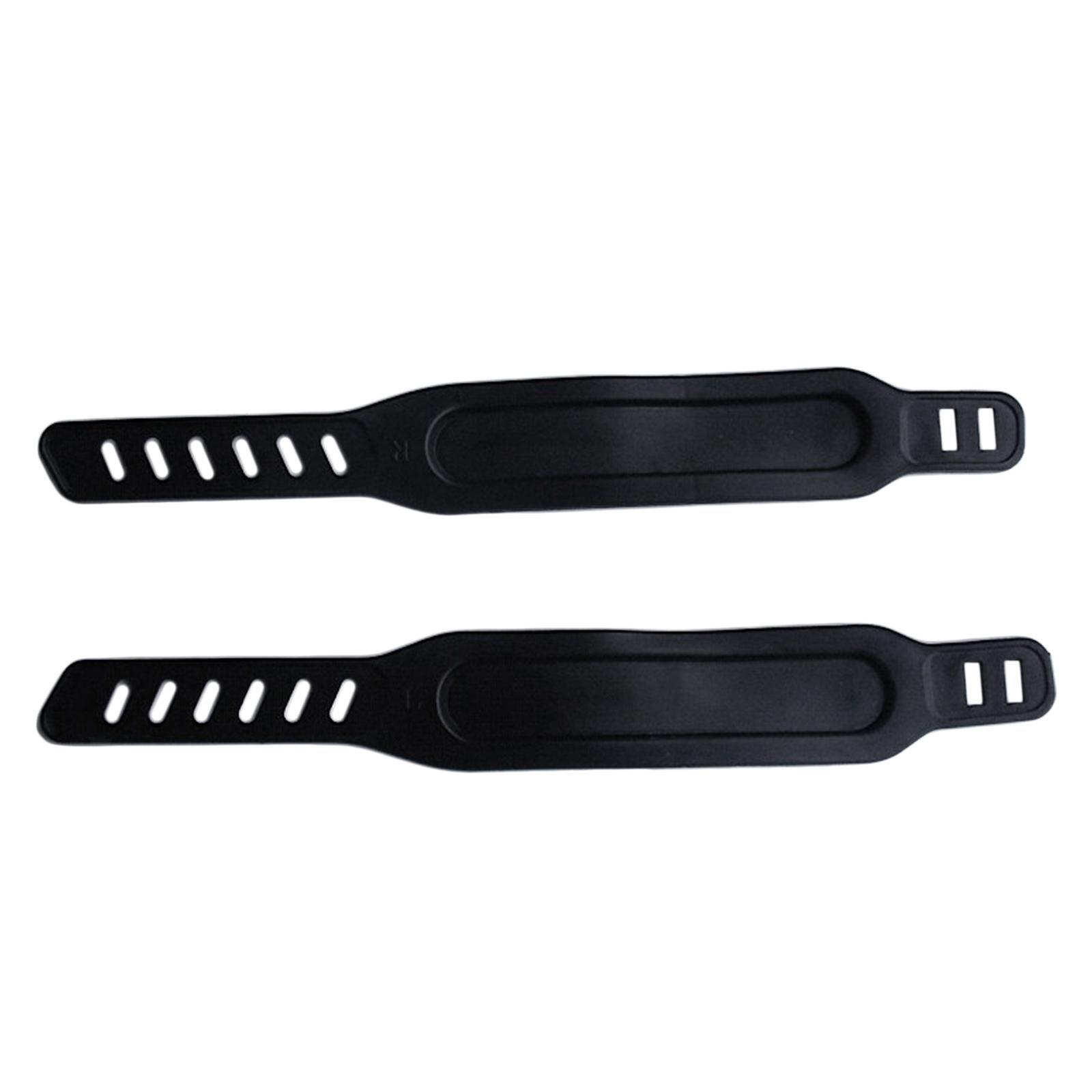 Generic Stationary Bike Pedal Straps Home Gym Cycle Adjustable Length 1 ...