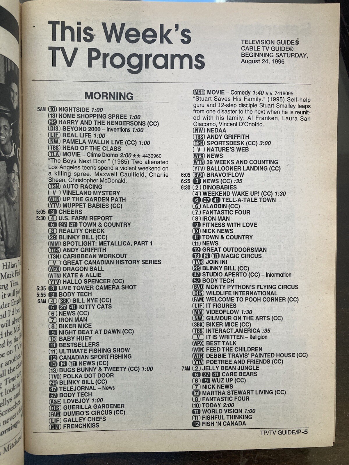 Canada 1996 TV Guide - X Files Gillian Anderson on Cover | eBay