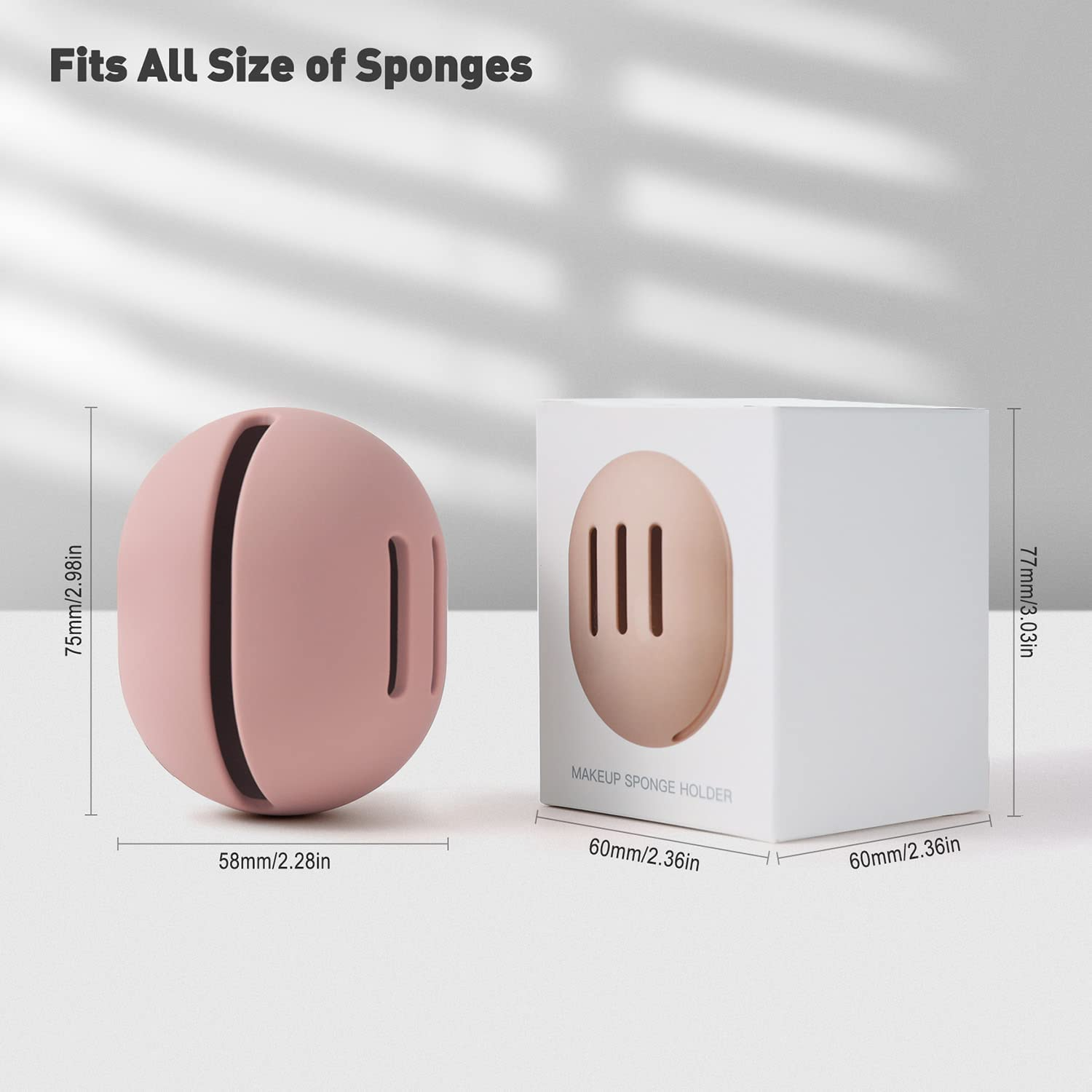 Makeup Sponge Holder (Pack of 2), Breathable Silicone Beauty Sponge ...