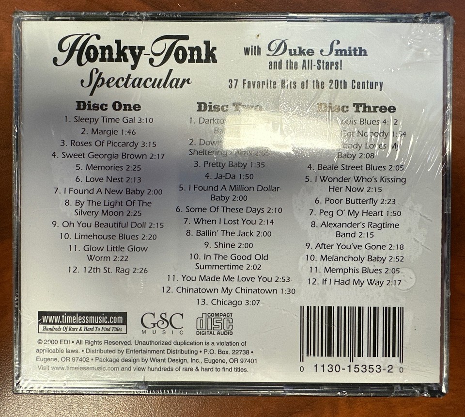 Honky Tonk Spectacular 37 Hits ~ Duke Smith and the All-Stars ~ Piano 3 ...