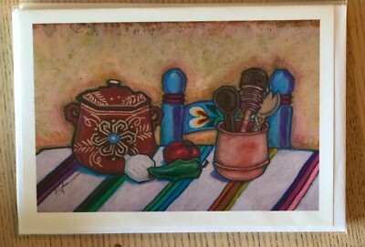 Chicano Latino Kitchen Art Greeting Card Notecard BLANK | eBay