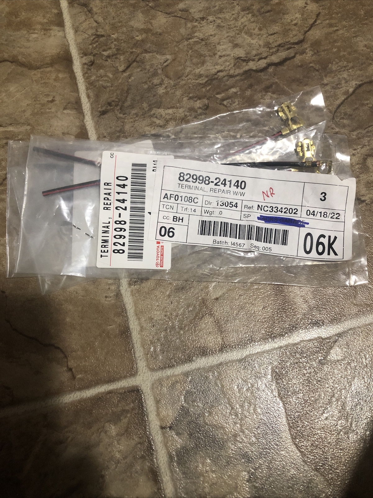 Lot Of 3 Genuine Toyota Terminal Repair With Wire 82998-24140 | eBay