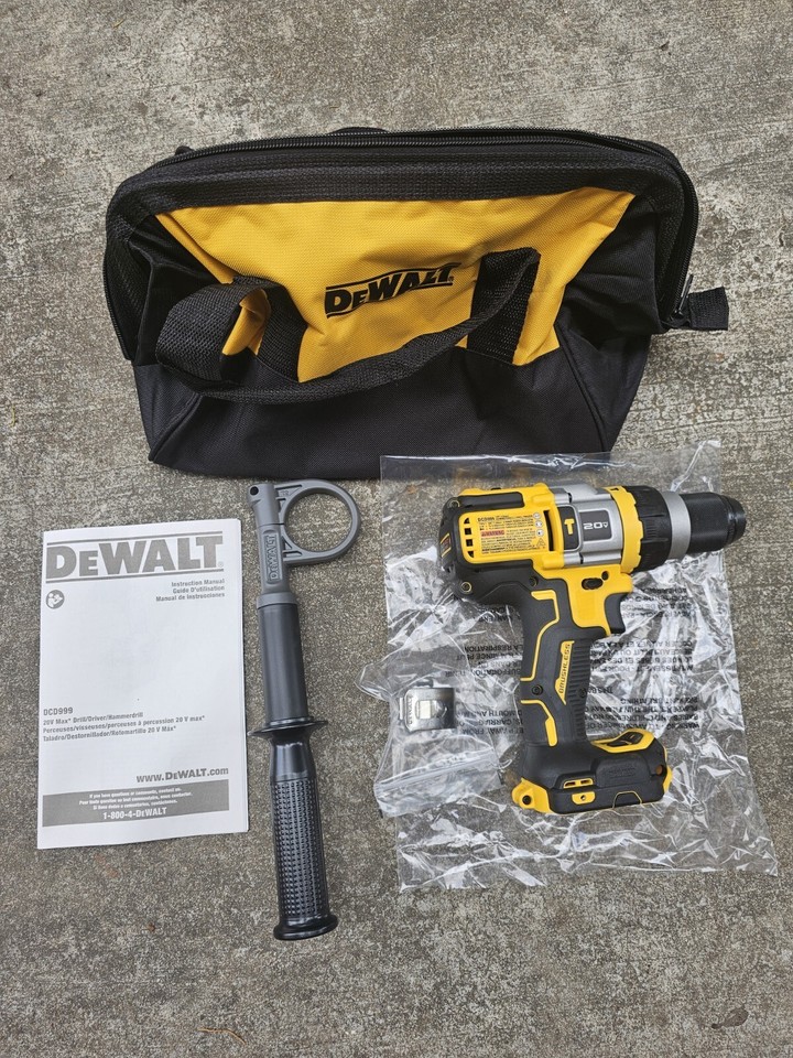 DEWALT DCD999 20V Cordless Hammer Drill FLEXVOLT 60/20V TOOLS ONLY | eBay