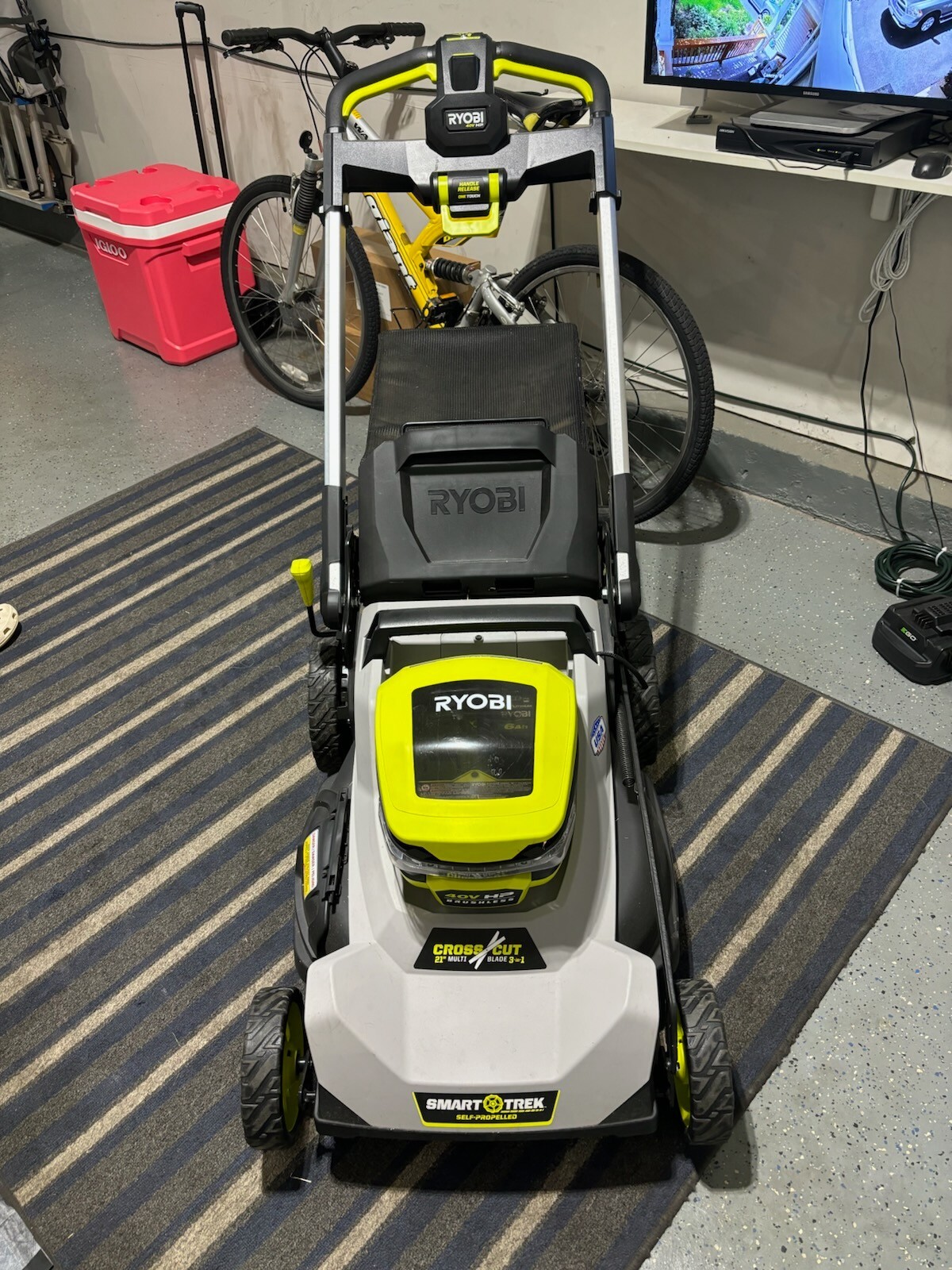 Ryobi RY401210 40V HP 21in Walk Behind Self-Propelled All Wheel Drive ...