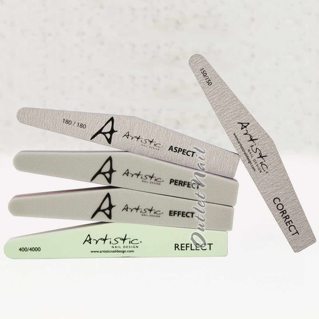 Artistic Nail Design Colour Gloss Tools - Grit Files Buffers Shine Gel ...