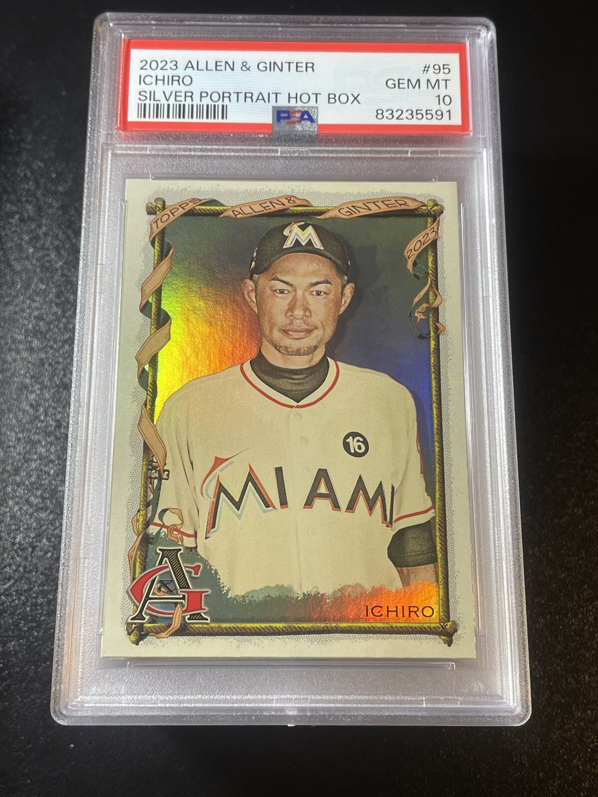 2023 Allen Ginter 95 Ichiro Silver Portrait Hot Box PSA 10 POP 1 | eBay