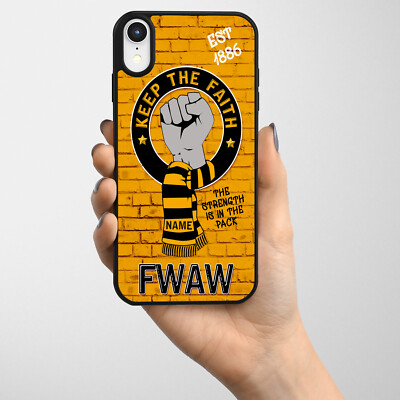 Personalised Wolverhampton iPhone Case Football Hard Phone Cover Men ...