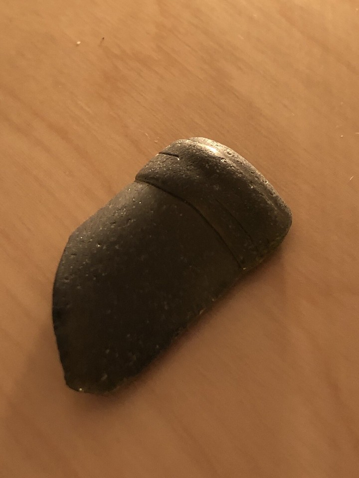 Rare Find! Black/Pirate Glass Bottle Top Surf Tumbled Olive Green Found ...