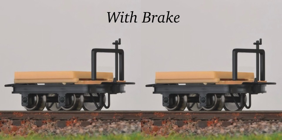 HOn30/HOe MinitrainS 3115 4-Flat Car Set 2 With & 2 w/o Brake NIB H0e ...