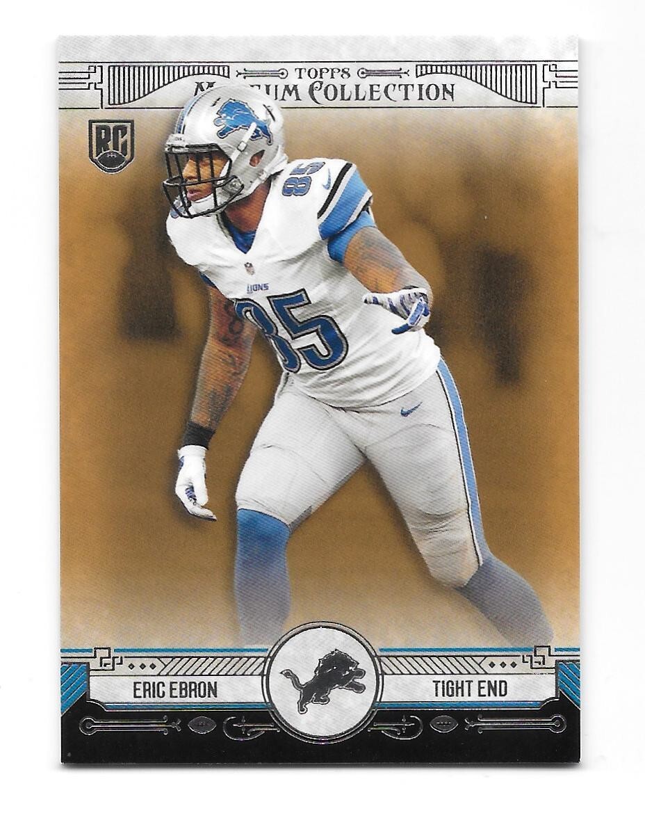 2014 Topps Museum Collection Football ERIC EBRON Copper -DETROIT LIONS ...
