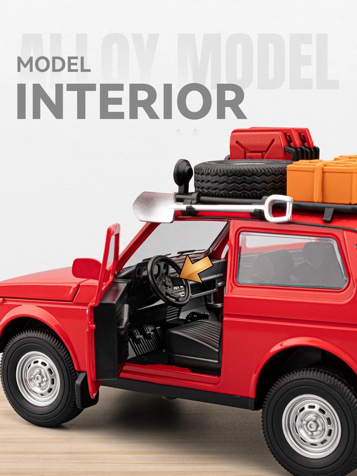 1:24 Russian LADA NIVA WILD VERSION Alloy Car Model Sound and Light ...