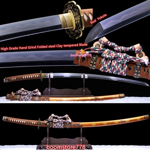 Top Traditional Japanese Clay Tempered Folded Steel Hand Grind Blade ...