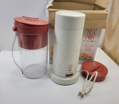 The Iced Tea Pot by Mr. Coffee Red 2 Qt Pitcher Ice Tea Maker Model TM1 ...