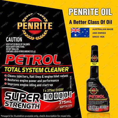 Penrite Petrol Total Fuel System Cleaner 375mL Treats 75 Litres Premium ...