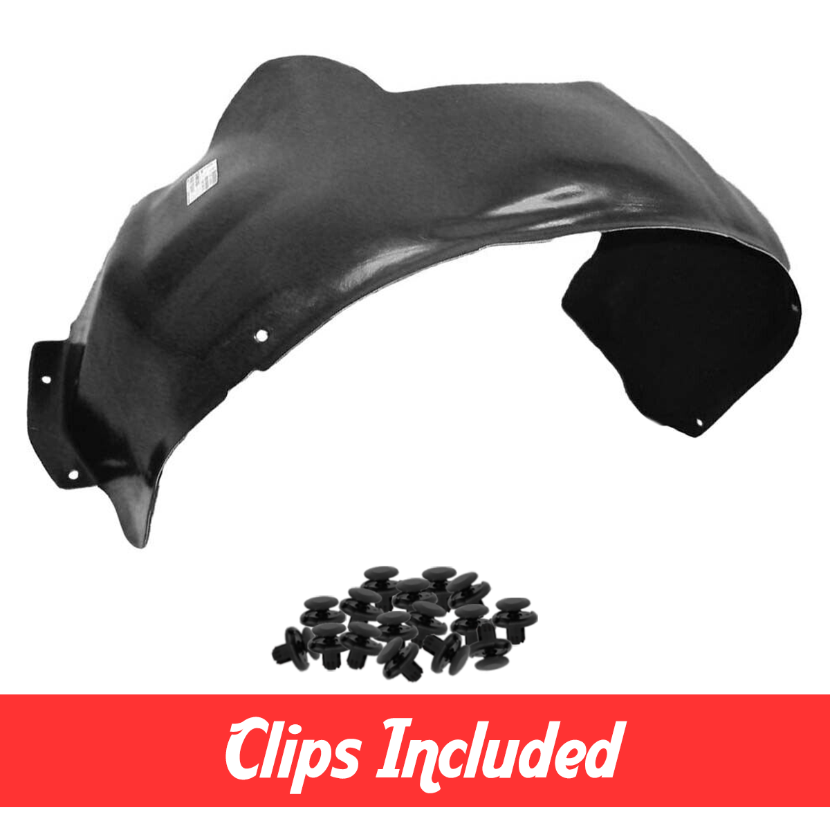 Front Driver Side Fender Liner w/ Clips For 1993-2002 Chevrolet Camaro ...