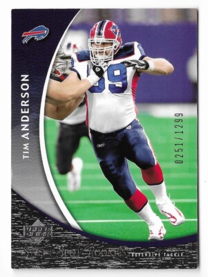 Tim Anderson 2004 Upper Deck Sweet Spot Rookie #69 /499 Buffalo Bills ...