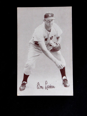 ORIGINAL DON LARSEN 1947-1966 EXHIBITS BASEBALL CARD VG NY YANKEES ...