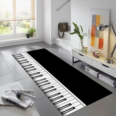 Piano Rug, Runner Piano Rug, Music Runner Rug, Hallway Rug,Music Rug ...