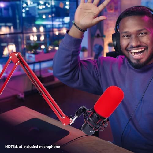 HyperX QuadCast Boom Arm - Red Boom Arm for Hyper x QuadCast with Red ...