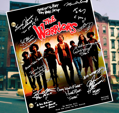 The Warriors Script Cast-Signed - Autograph Reprints - Warriors Movie ...
