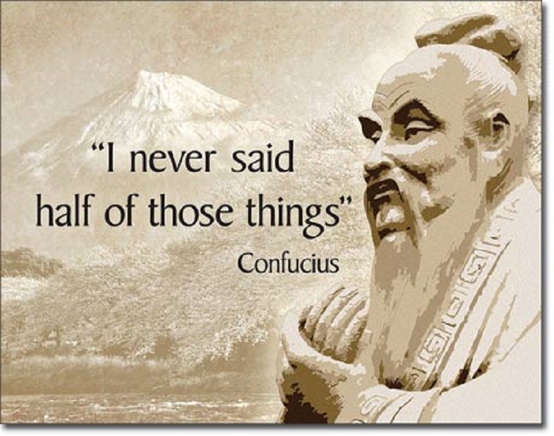 Confucius Say Poster