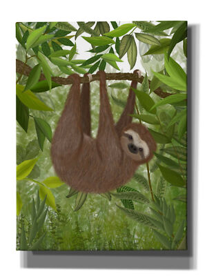 Epic Graffiti 'Sloth Hanging Around' by Fab Funky, Giclee Canvas Wall ...