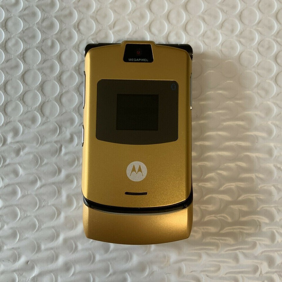 Original Motorola RAZR V3 Pink Unlocked Flip GSM Bluetooth MP4 video ...