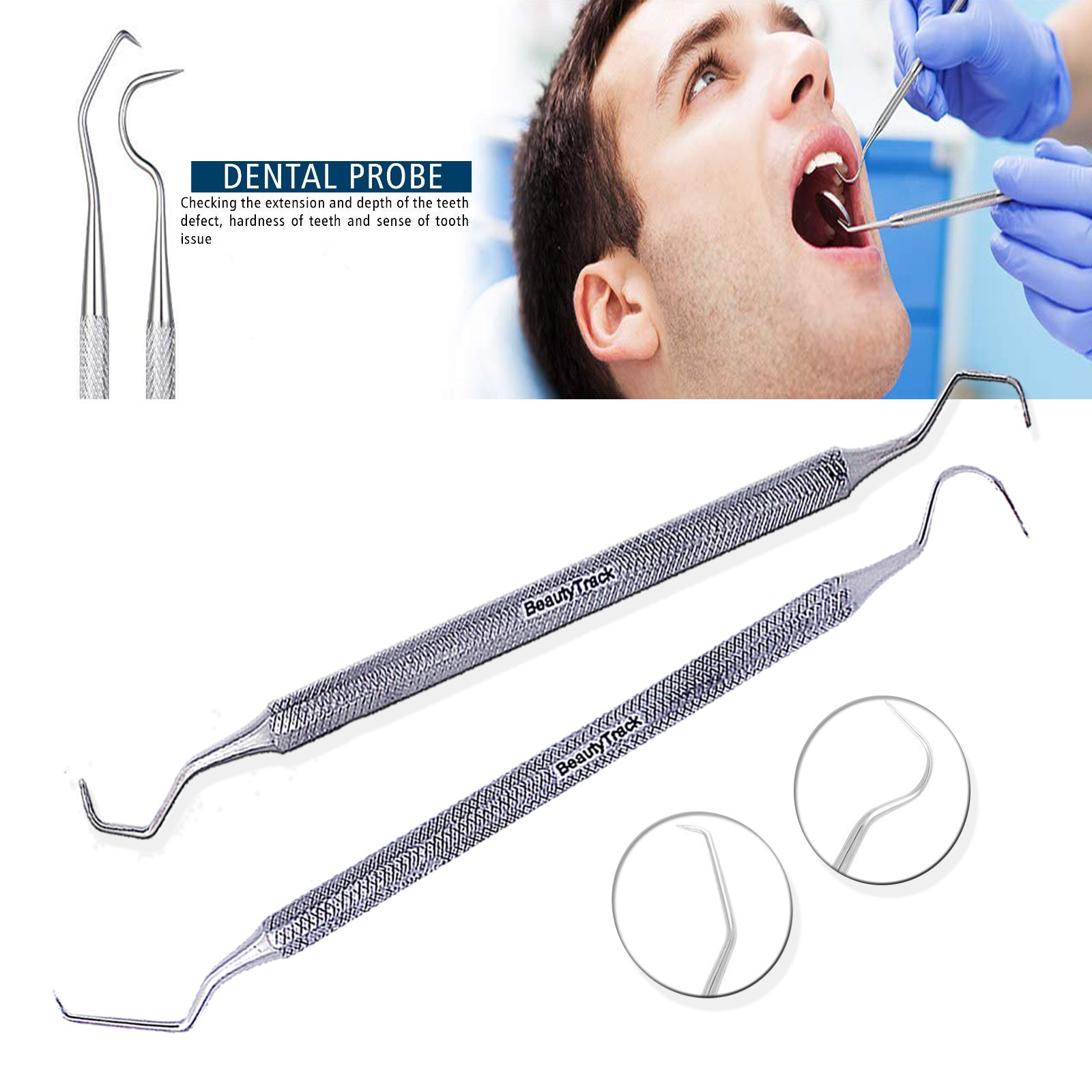 PRO DENTAL SET DENTIST SCALER INSTRUMENTS PICK TOOL KIT TOOTH CLEANING ...