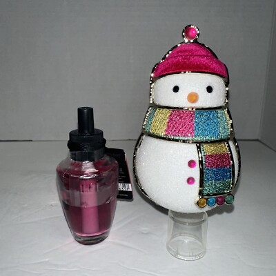 NEW Bath & Body Works Christmas Joy Snowman Wallflower Plug + Fragrance ...
