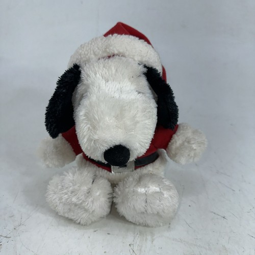 Hallmark Santa Christmas Snoopy Fuzzy Plush Charlie Brown Peanuts | eBay