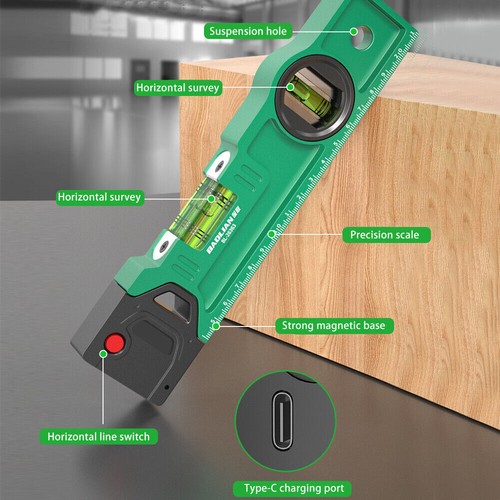 Magnetic Mini Laser Level Line Tool Horizontal Level Laser Angle ...