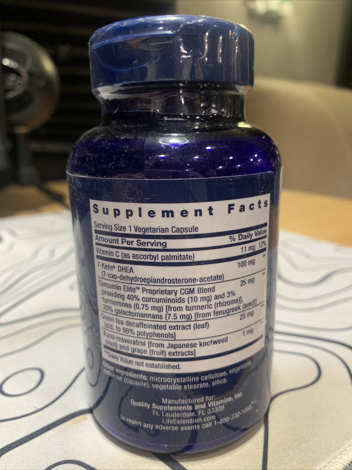 Life Extension 7-Keto DHEA Metabolite 100 mg Dietary Supplement - 60 ...