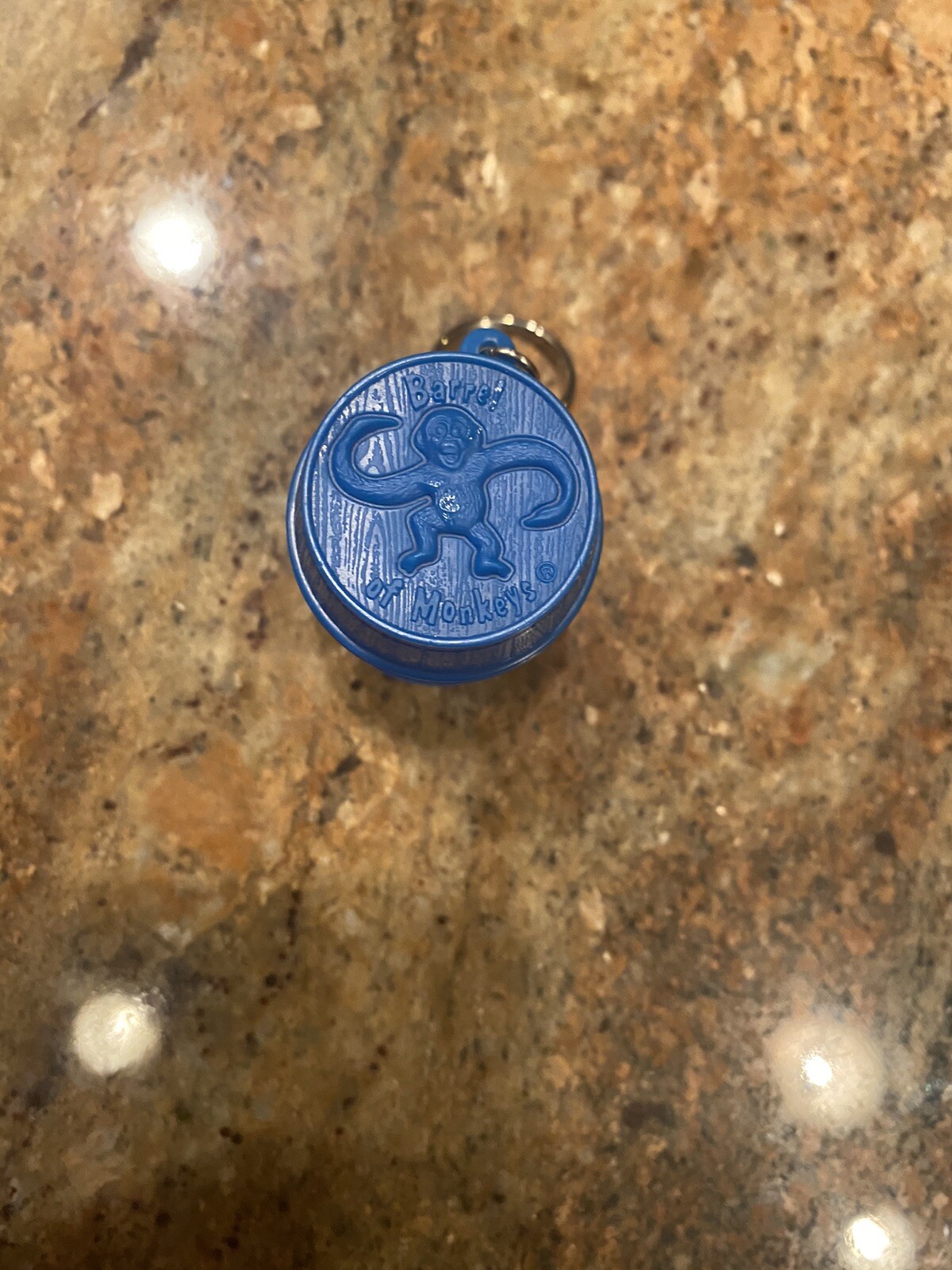 Barrel of Monkeys Game Keychain 1998 Hasbro Basic Fun Key Ring Blue | eBay