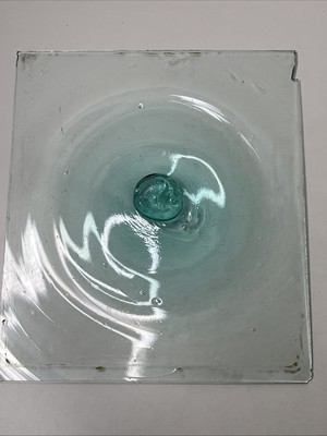 Vintage Reclaimed Bullseye Bullion Antique Window Glass Pane 24cm x ...