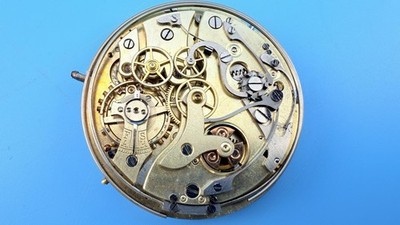 Antique 1/4 Quarter Repeater Chronograph Pocket Watch Movement 46,7 Mm ...