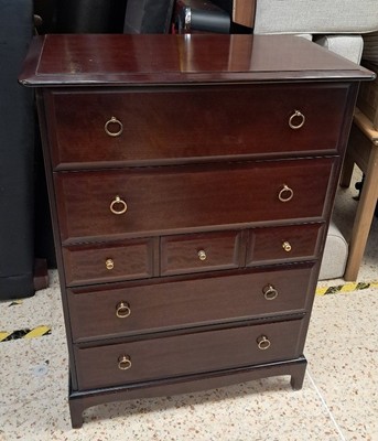 STAG Minstrel 7-Drawer Chest of Drawers / Dresser w/Matching Mirror ...