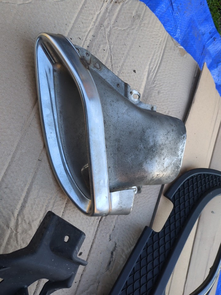 Mercedes C Class Original rear Bumper diffuser and exhaust tips W205 ...
