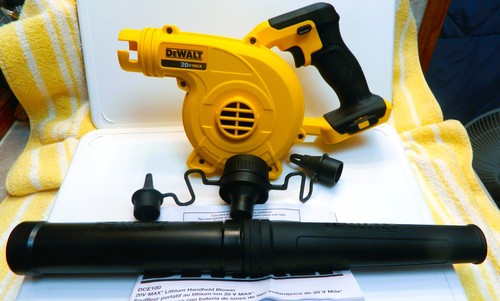 NEW Dewalt DCE100 20V cordless blower, 3 Speed blower only, up to 180 ...