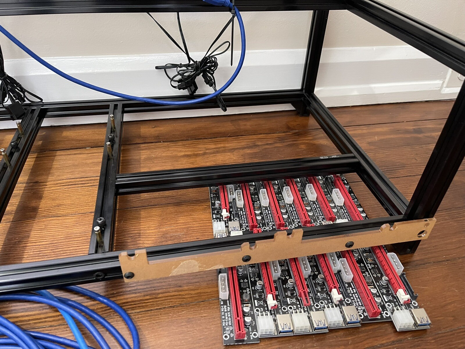 Veddha 6 GPU Miner Case Aluminum Stackable Mining Case Rig Frame w ...