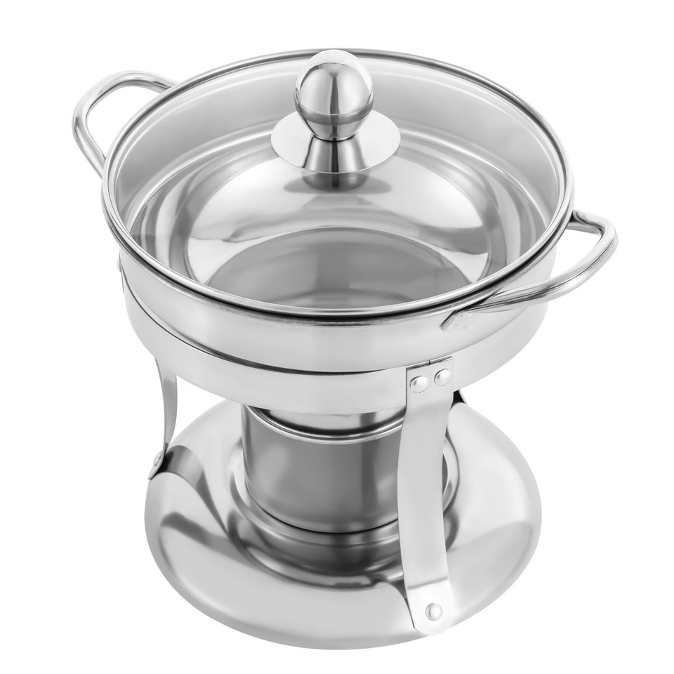 Chafing Dish Buffet Set 4 Pack Round Stainless Steel Chafer for Hotel ...