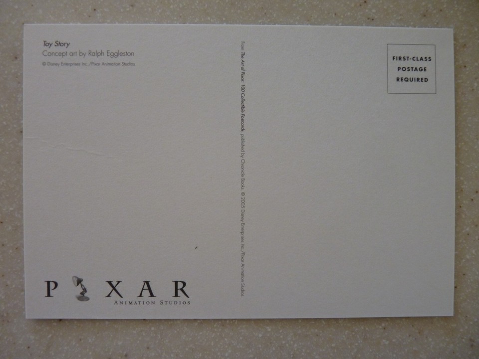 Disney: The Art Of Pixar Postcard TOY STORY Concept Art Image Buzz ...