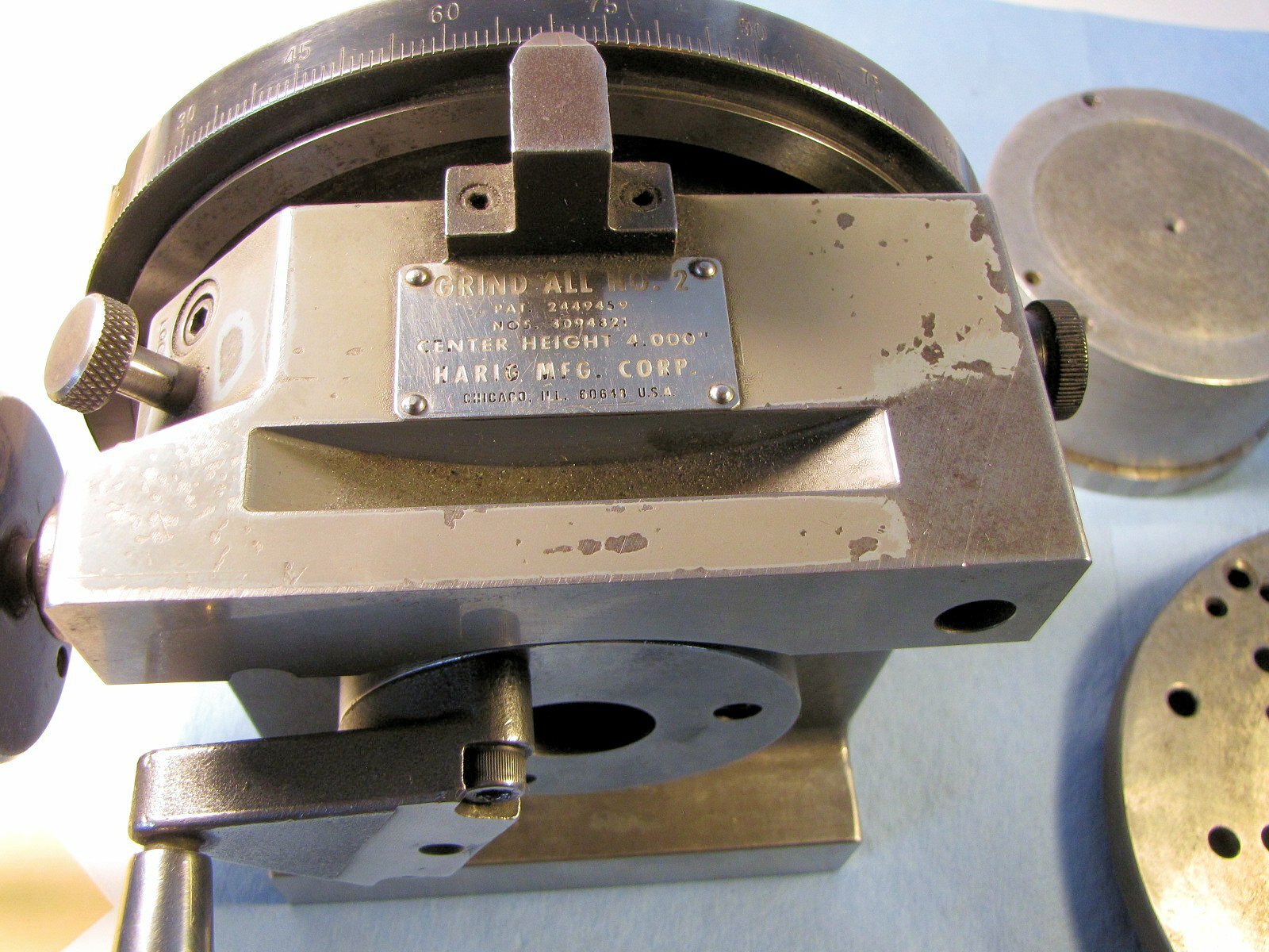 Harig Grind All #2 V-Block Spin Fixture Large Capacity Used | eBay