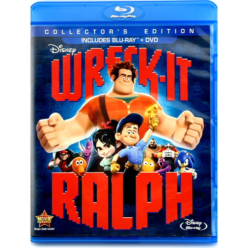 WRECK-IT RALPH (2012) Collector's Edition BLU-RAY / DVD Reilly ...